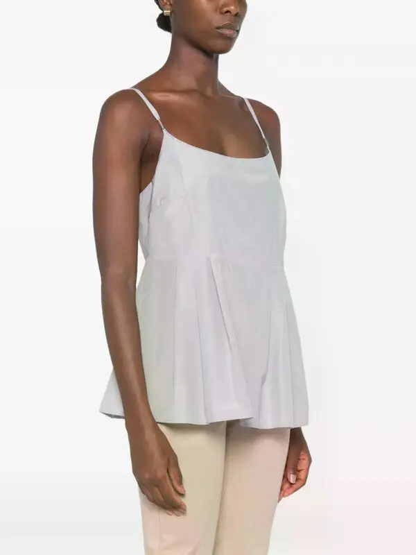 Peserico Pleated Top - Grey