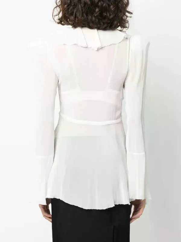 Philosophy Di Lorenzo Serafini V-neck Blouse With Ruched Detailing