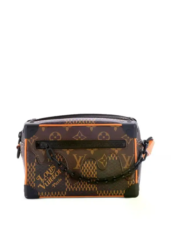 LOUIS VUITTON Soft Trunk Bag Limited Edition Giant Damier & Monogram Canvas Mini Crossbody Bag - Brown