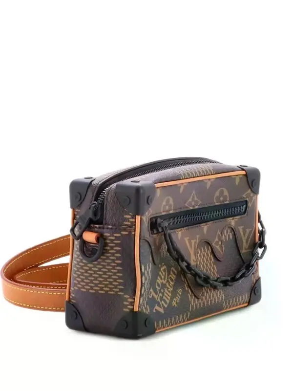 LOUIS VUITTON Soft Trunk Bag Limited Edition Giant Damier & Monogram Canvas Mini Crossbody Bag - Brown