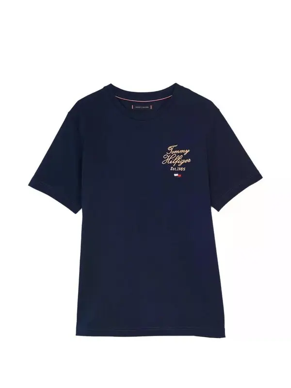 Tommy Hilfiger Logo-embroidered T-shirt - Blue