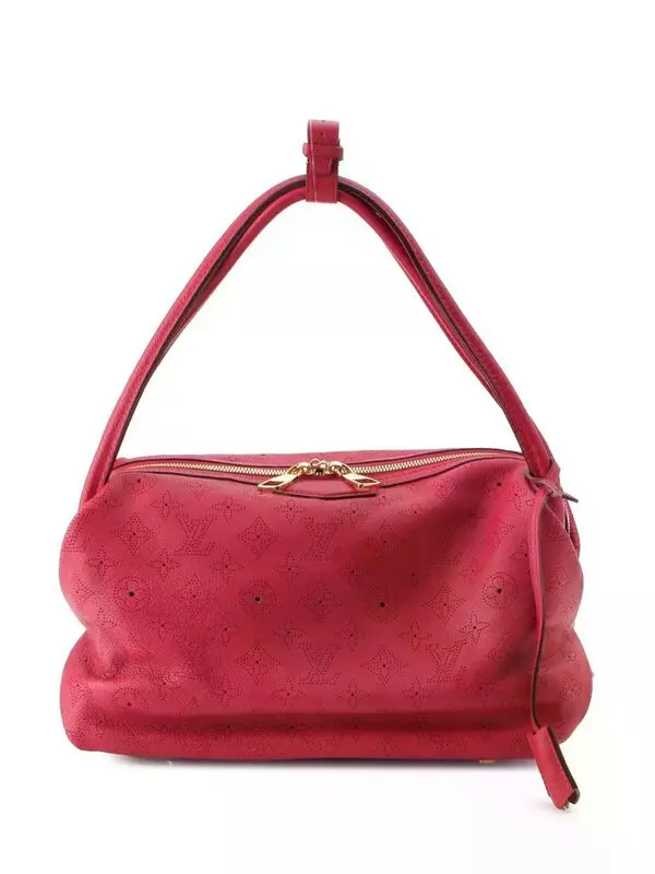 LOUIS VUITTON 2011-2020 Monogram Mahina Galatea Pm Shoulder Bag - Red
