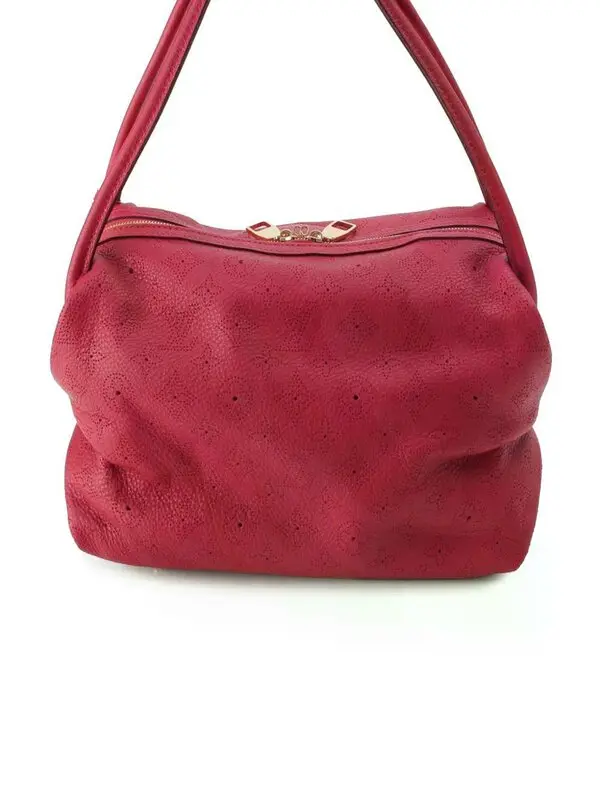 LOUIS VUITTON 2011-2020 Monogram Mahina Galatea Pm Shoulder Bag - Red