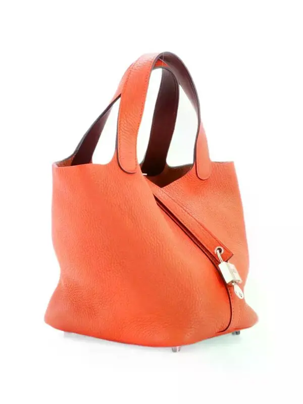 Hermès Eclat Picotin Lock Bag Clemence Pm Tote Bag