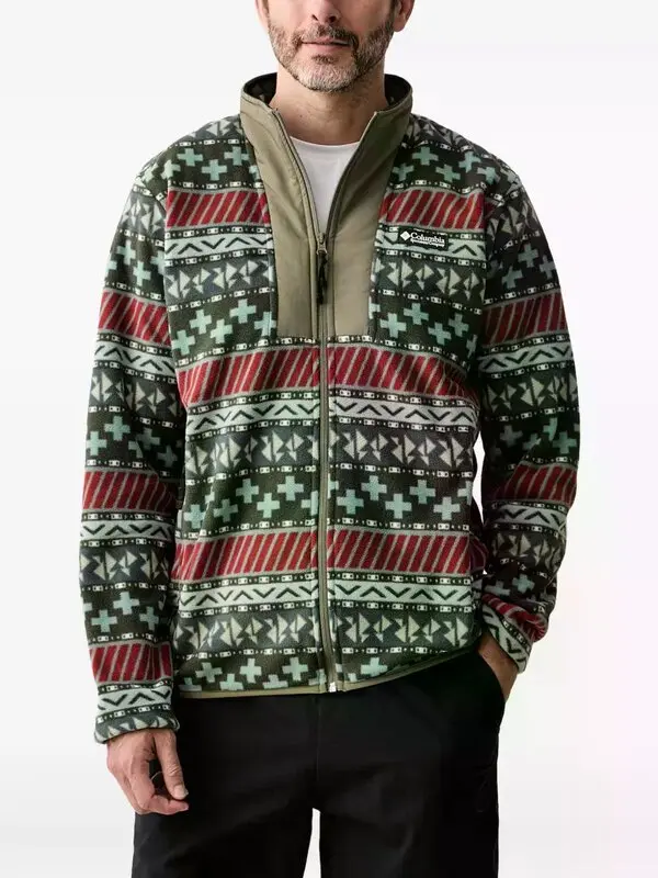 Columbia Geometric-print Zip-up Sweatshirt