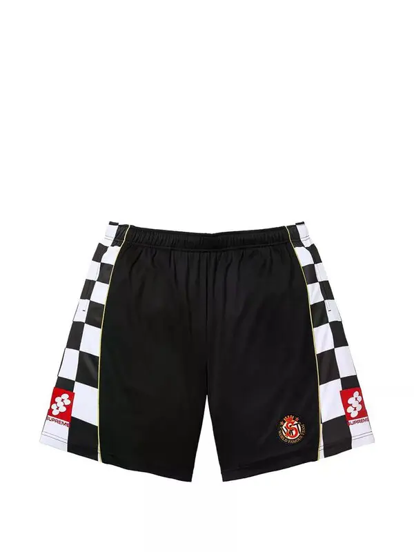 Supreme Checkerboard-print Soccer Shorts