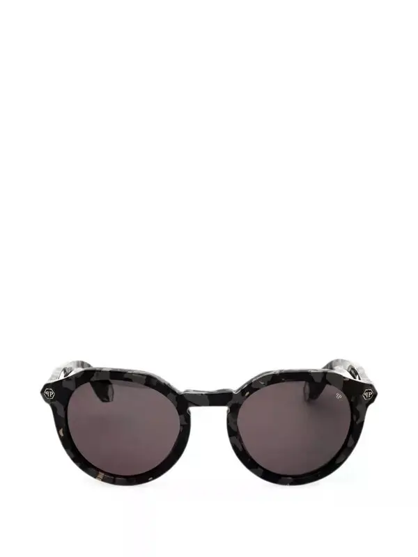 Philipp Plein Tortoiseshell-effect Round-frame Sunglasses