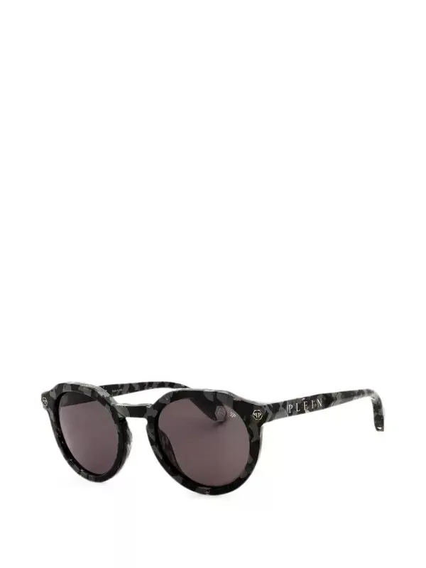 Philipp Plein Tortoiseshell-effect Round-frame Sunglasses