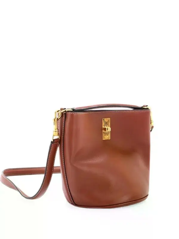 Celine 16 Bag Leather Teen Bucket Bag - Brown
