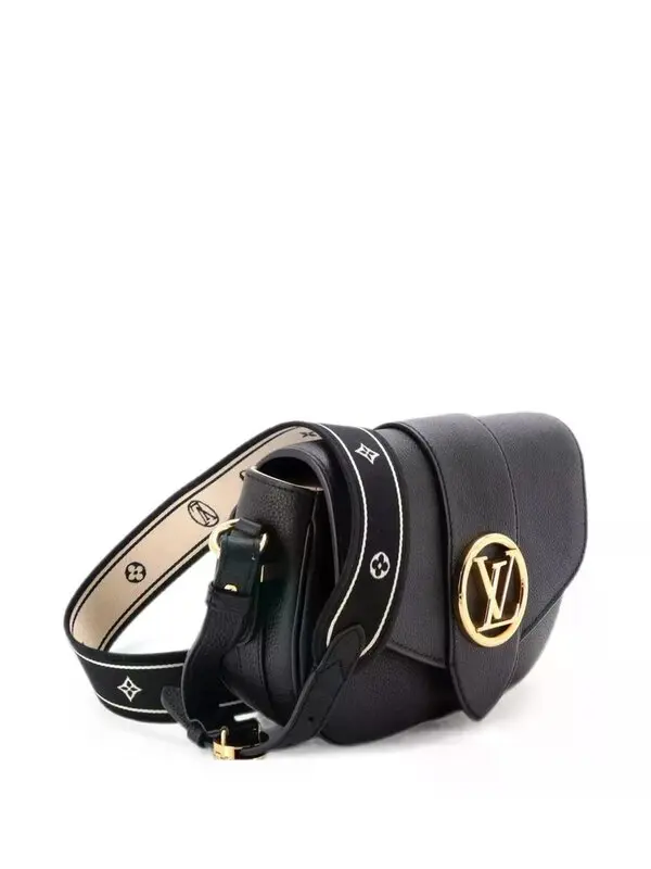 LOUIS VUITTON Pont 9 Soft Bag Leather Mm Shoulder Bag