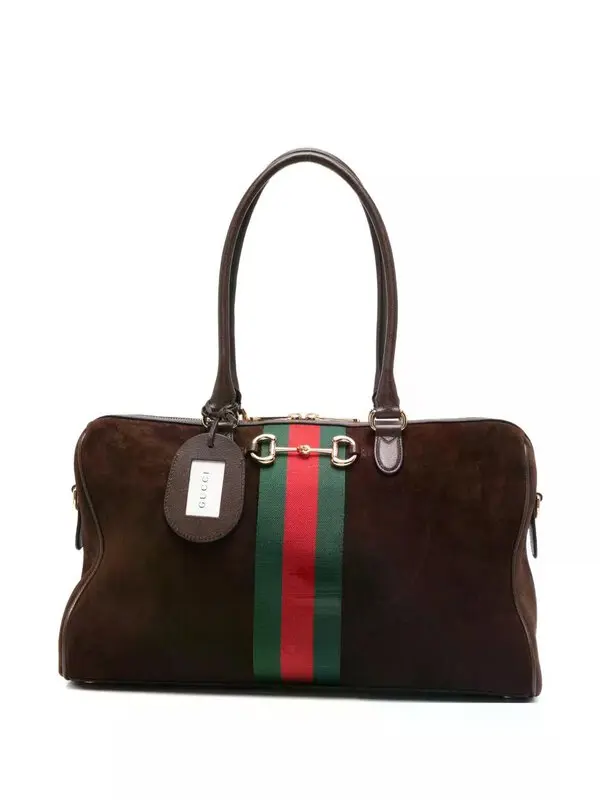 Gucci Horsebit-detail Tote Bag - Brown