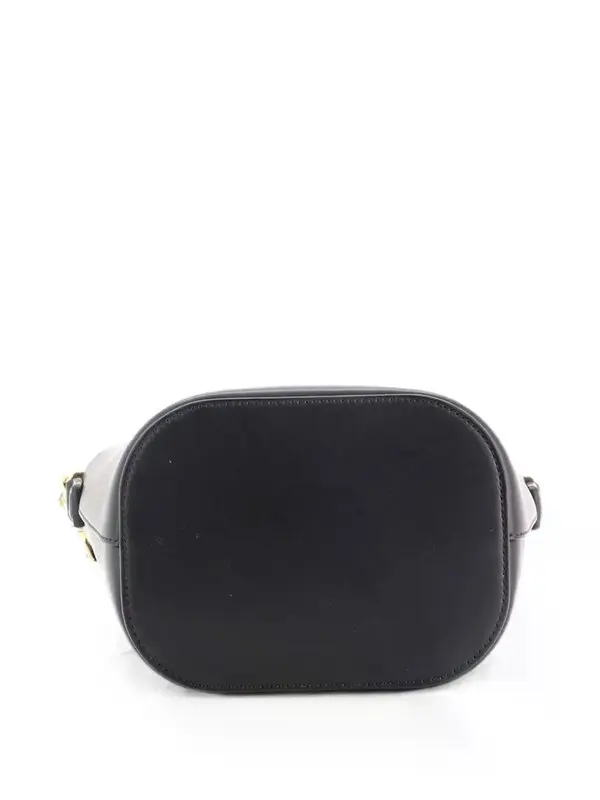 Celine Louise Bag Leather Small Bucket Bag - Black