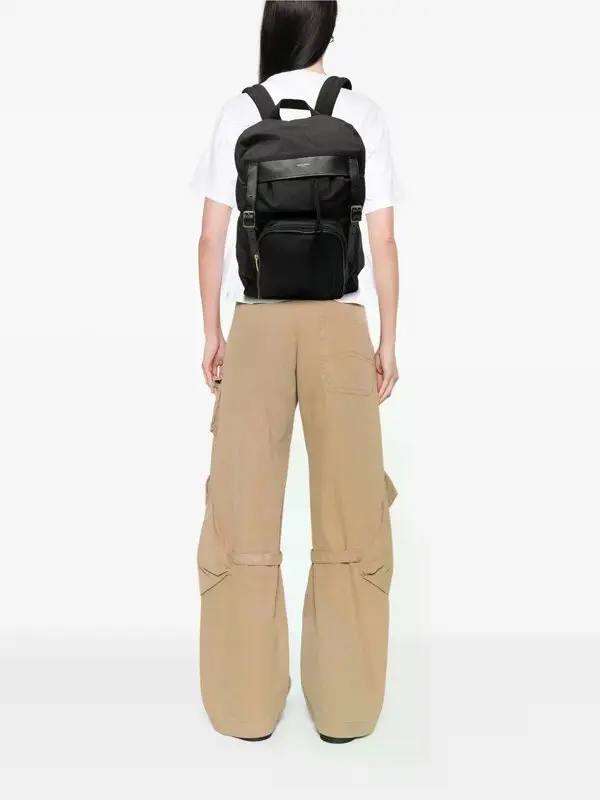 Saint Laurent 2016 Canvas Monogram Utilitarian Hunting Backpack