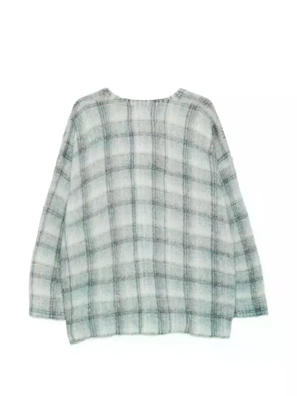 R13 Plaid-pattern Cardigan