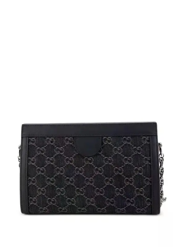 Gucci Ophidia Chain Gg Denim Small Shoulder Bag