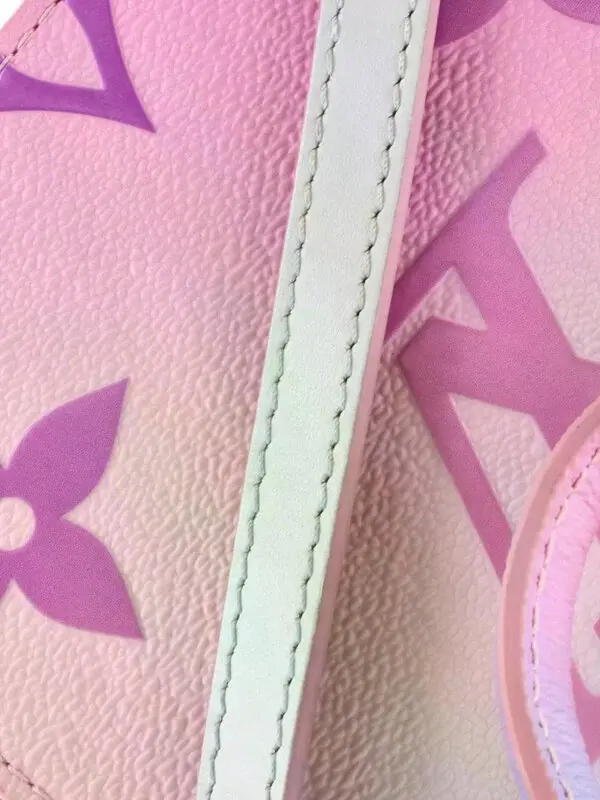 LOUIS VUITTON Petit Sac Plat Bag Spring In The City Monogram Giant Canvas Crossbody Bag - Pink