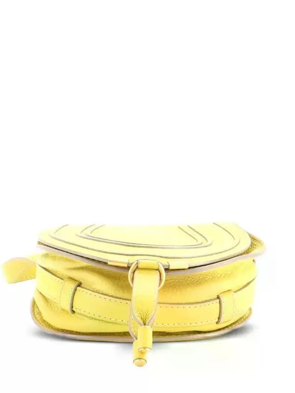 Chloé Marcie Leather Small Crossbody Bag - Yellow