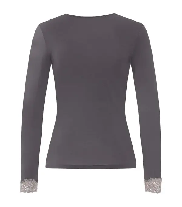 Hanro Lace-trim Long-sleeve T-shirt