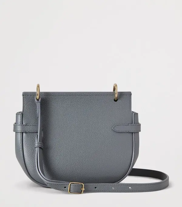 Mulberry Small Leather Amberley Satchel Cross-body Bag - Grey
