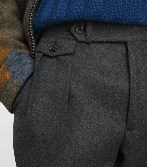 Polo Ralph Lauren Wool Pleated Trousers