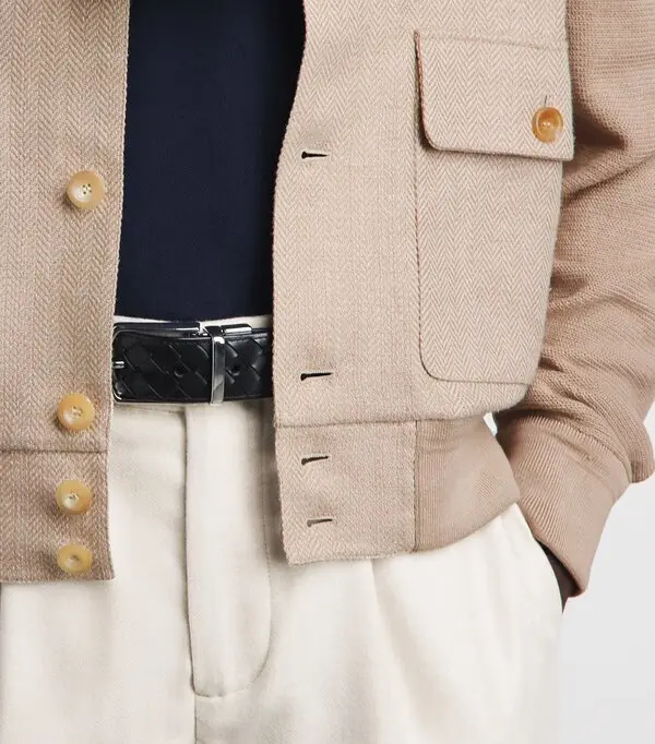 Ralph Lauren Purple Label Silk-cotton Blend Jacket