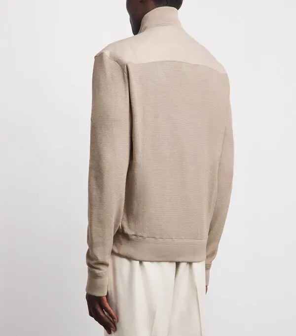 Ralph Lauren Purple Label Silk-cotton Blend Jacket