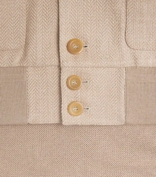 Ralph Lauren Purple Label Silk-cotton Blend Jacket