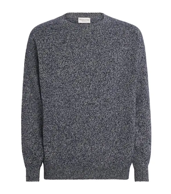 Johnstons Of Elgin Marl Cashmere Crew Neck Sweater