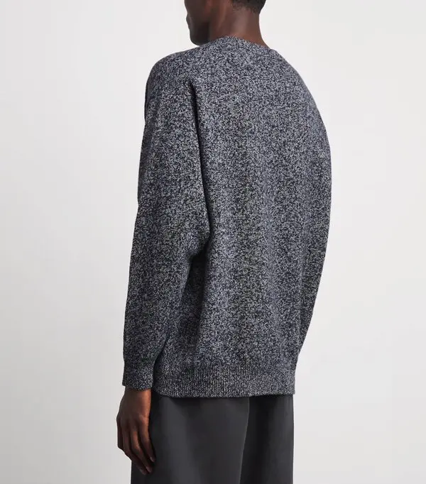 Johnstons Of Elgin Marl Cashmere Crew Neck Sweater