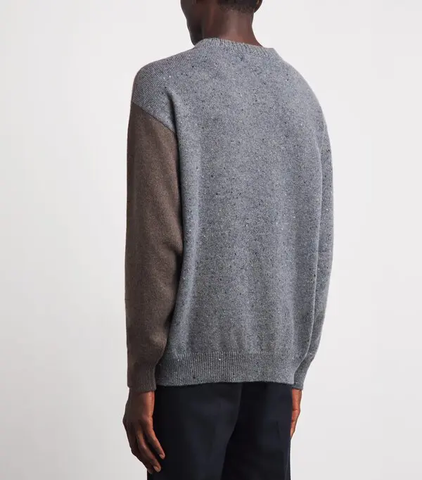 Johnstons Of Elgin Cashmere Exploded Argyle Sweater