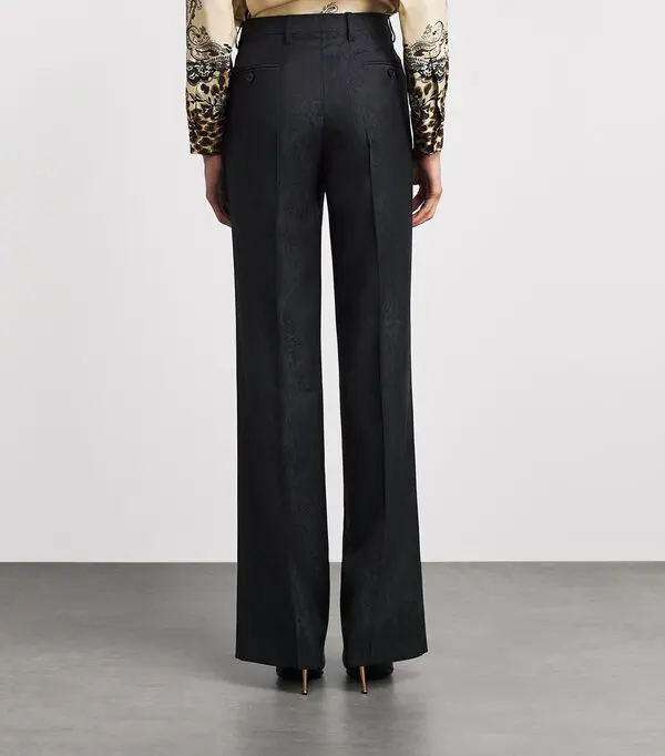 Etro Paisley Print Wool Trousers
