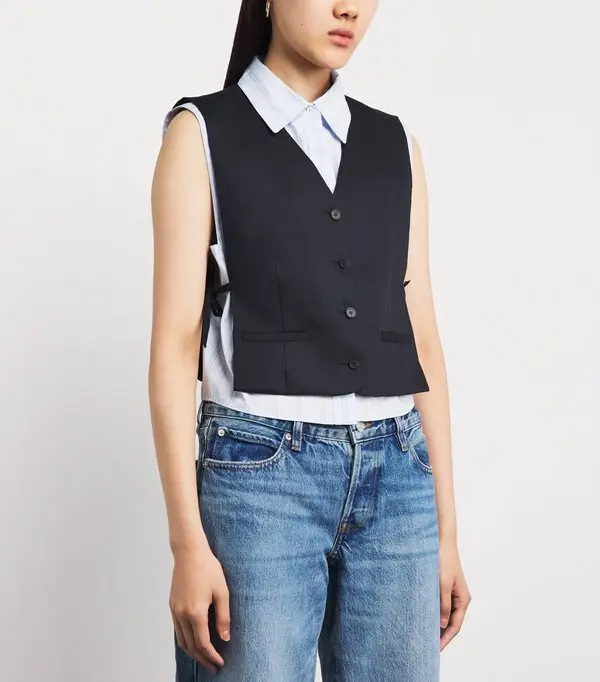 Sandro Sleeveless Layered Waistcoat