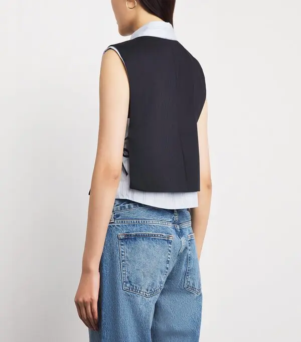 Sandro Sleeveless Layered Waistcoat