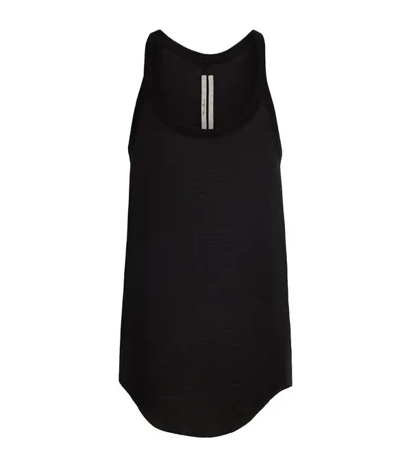 Rick Owens Wool-silk Pony Tank Top - Black