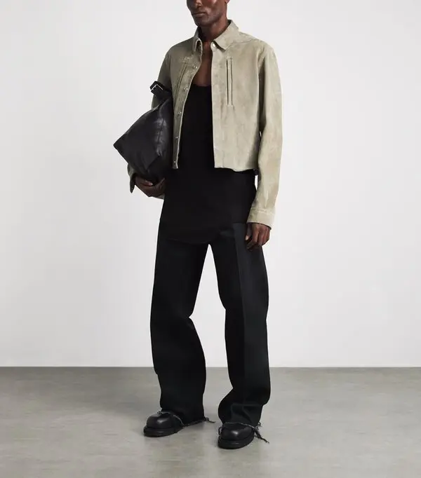 Rick Owens Wool-silk Pony Tank Top