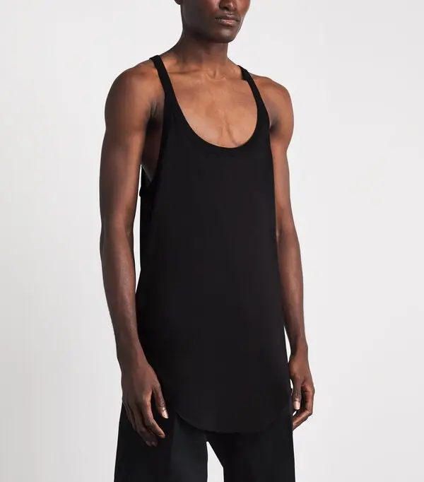 Rick Owens Wool-silk Pony Tank Top