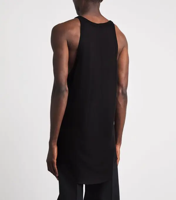 Rick Owens Wool-silk Pony Tank Top