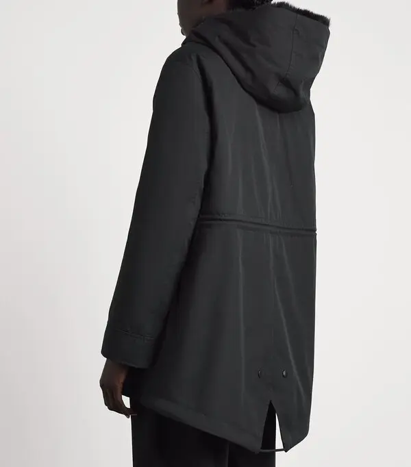 YVES SALOMON Down Fur-trim Technical Parka Coat