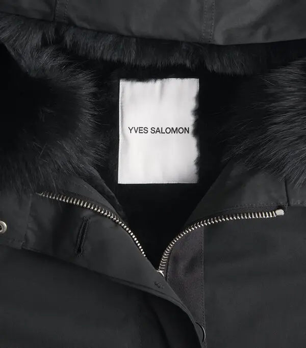 YVES SALOMON Down Fur-trim Technical Parka Coat