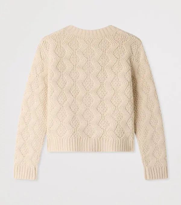 Bonpoint Wool-cashmere Embroidered Cardigan