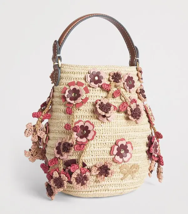 ANYA HINDMARCH Raffia Blossom Creature Cross-body Bag