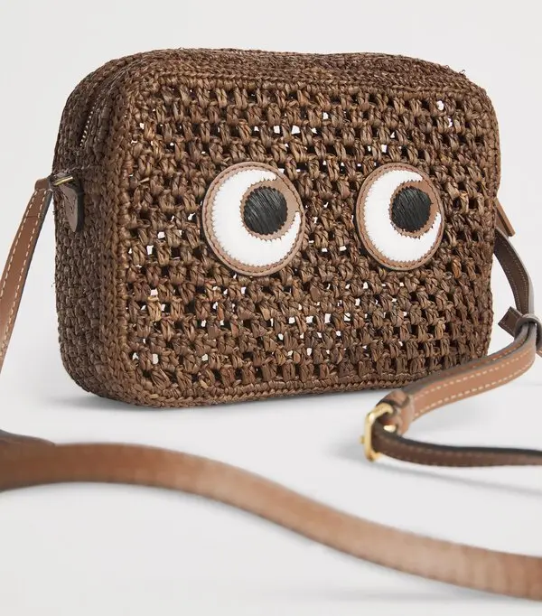 ANYA HINDMARCH Raffia Eyes Cross-body Bag