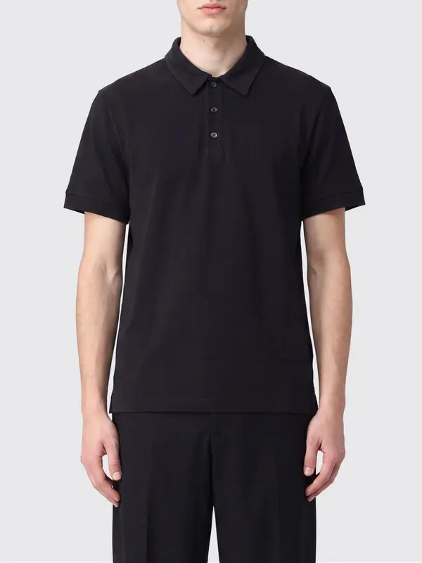 MAISON MARGIELA Short-sleeved Cotton Polo Shirt With Four Stitches Logo