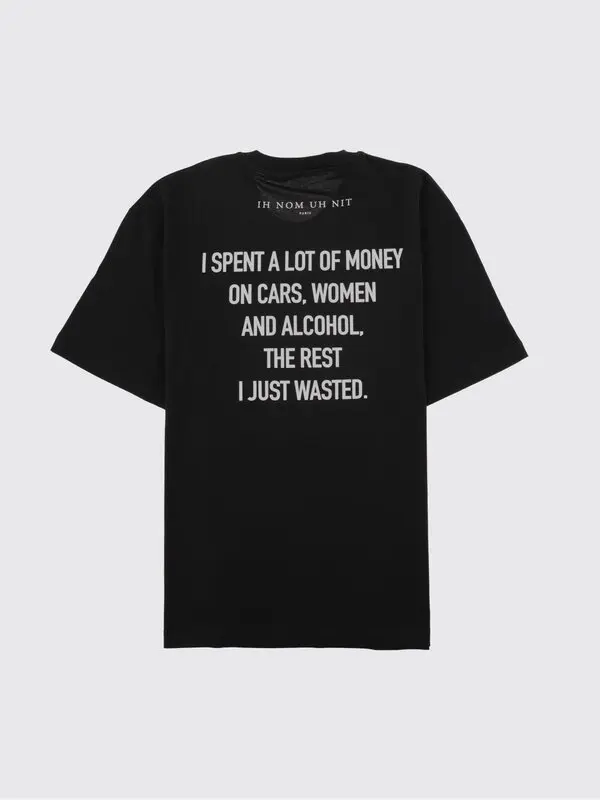 IH NOM UH NIT Graphic Print Cotton Crew Neck T-shirt With Slogan
