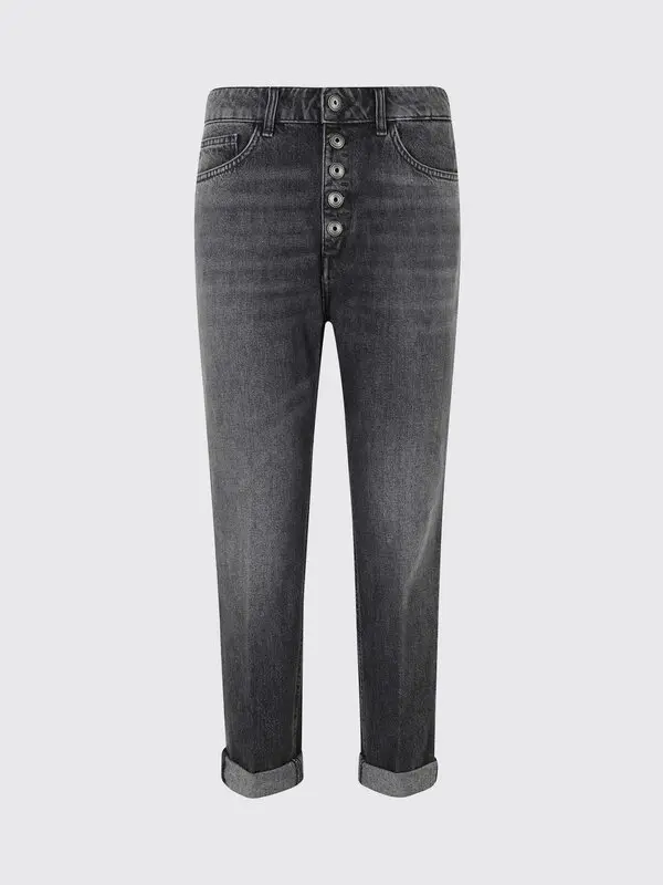 DONDUP Koons High-waisted Straight Cropped Jeans In Denim