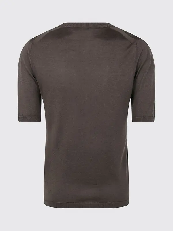 Max Mara Short-sleeved Silk And Cashmere Knit Top - Green