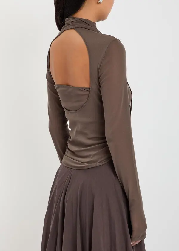 LEMAIRE Ballerina Scarf Mesh Top