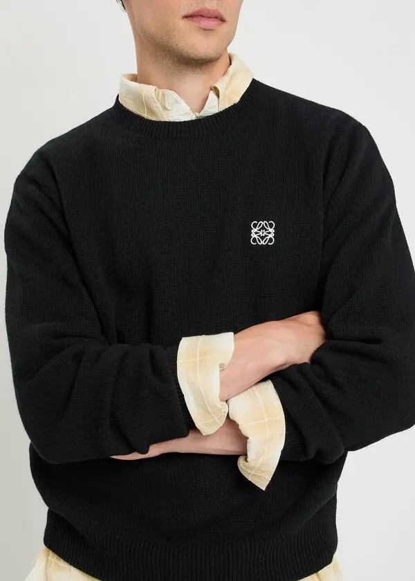 Loewe Anagram-embroidered Wool Jumper