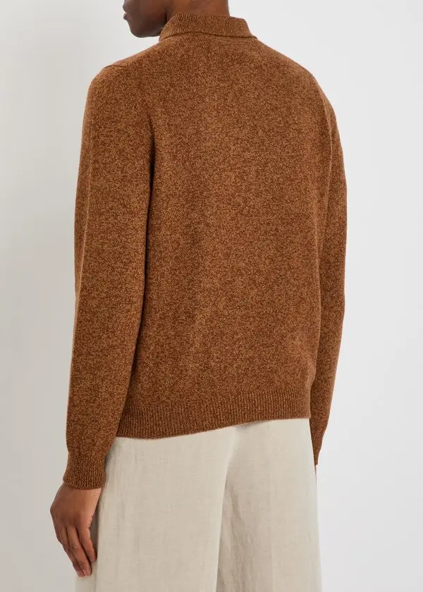 JIL SANDER Wool And Cashmere-blend Polo Jumper