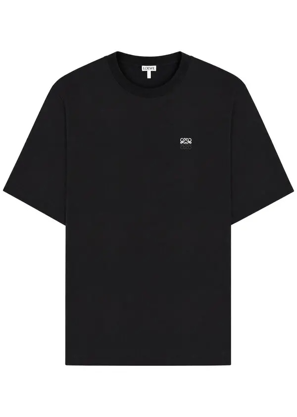 Loewe Logo-embroidered Cotton T-shirt
